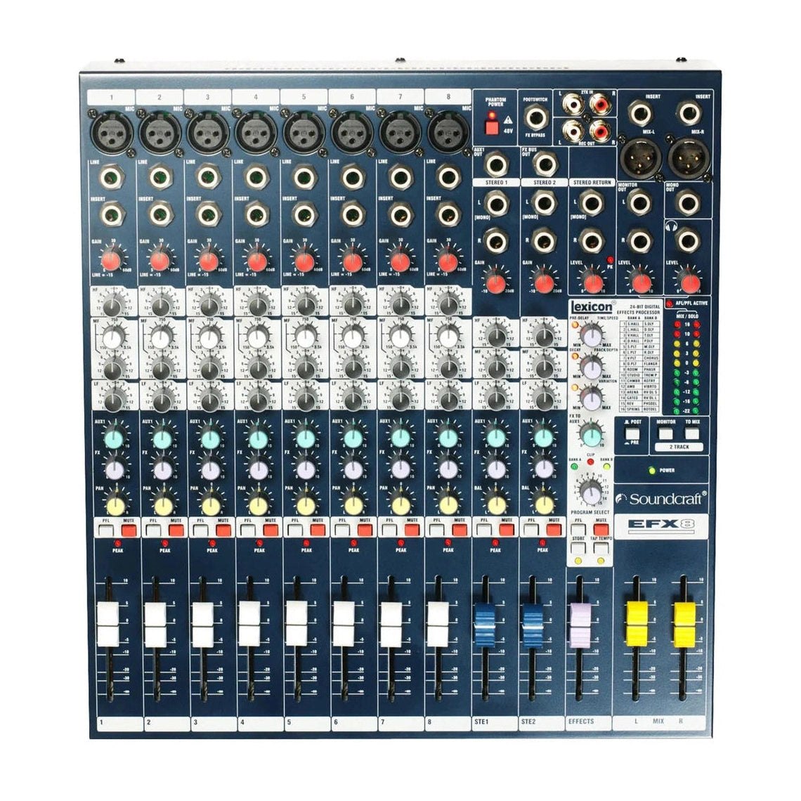Soundcraft EFX8 8-Channel Analogue Mixing Desk | With Lexicon Effects