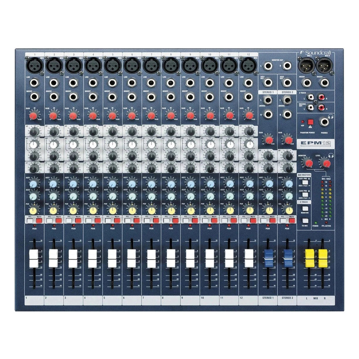 Soundcraft EPM12 Analogue Mixing Desk | Professional 12-Channel Mixer