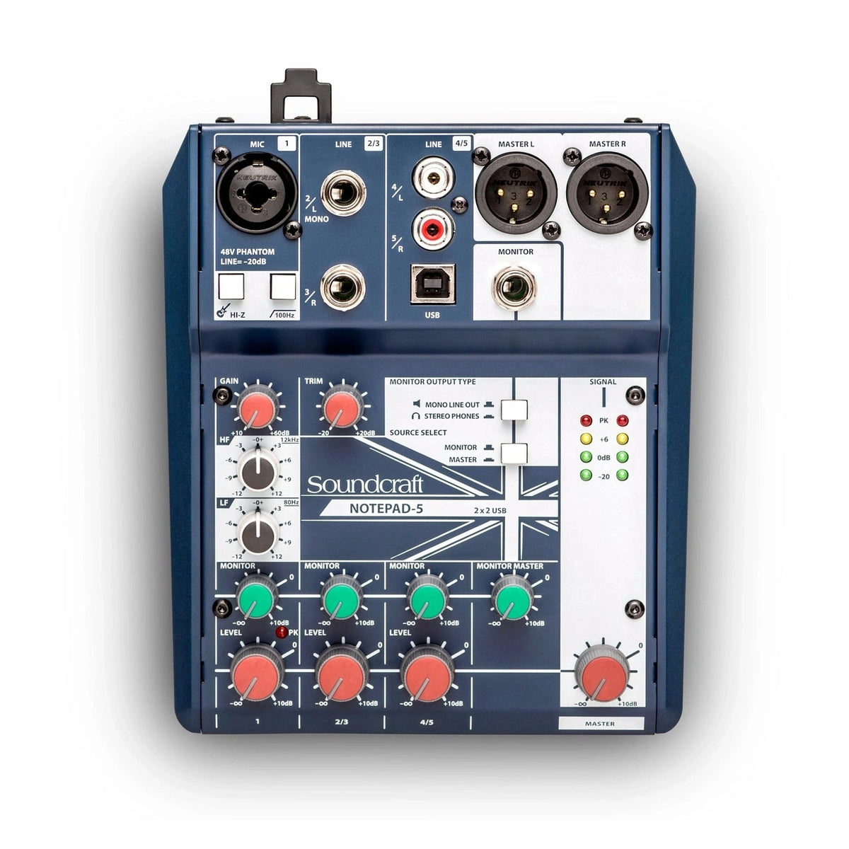 Soundcraft Notepad-5 USB Mixer | Compact Mixing Desk For Studio/Stage